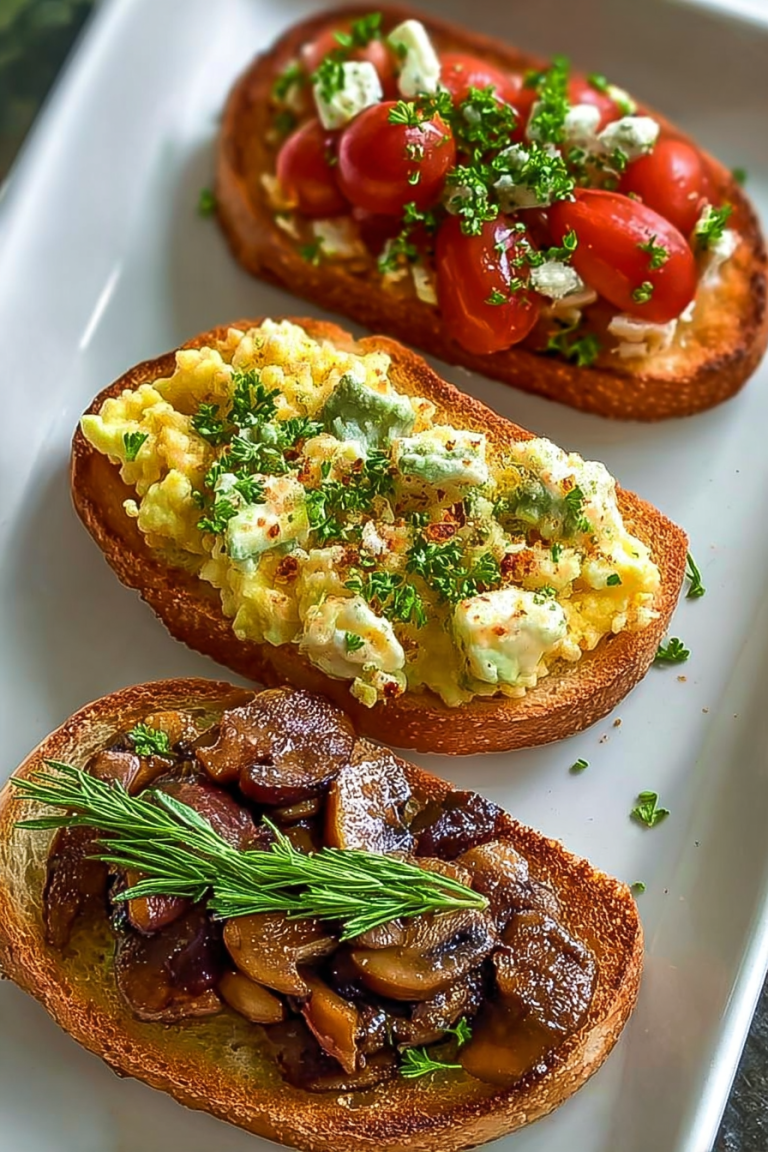 Savory Toast Trio | FlavorFuture - Easy Dinner Recipes & Quick Meal ...