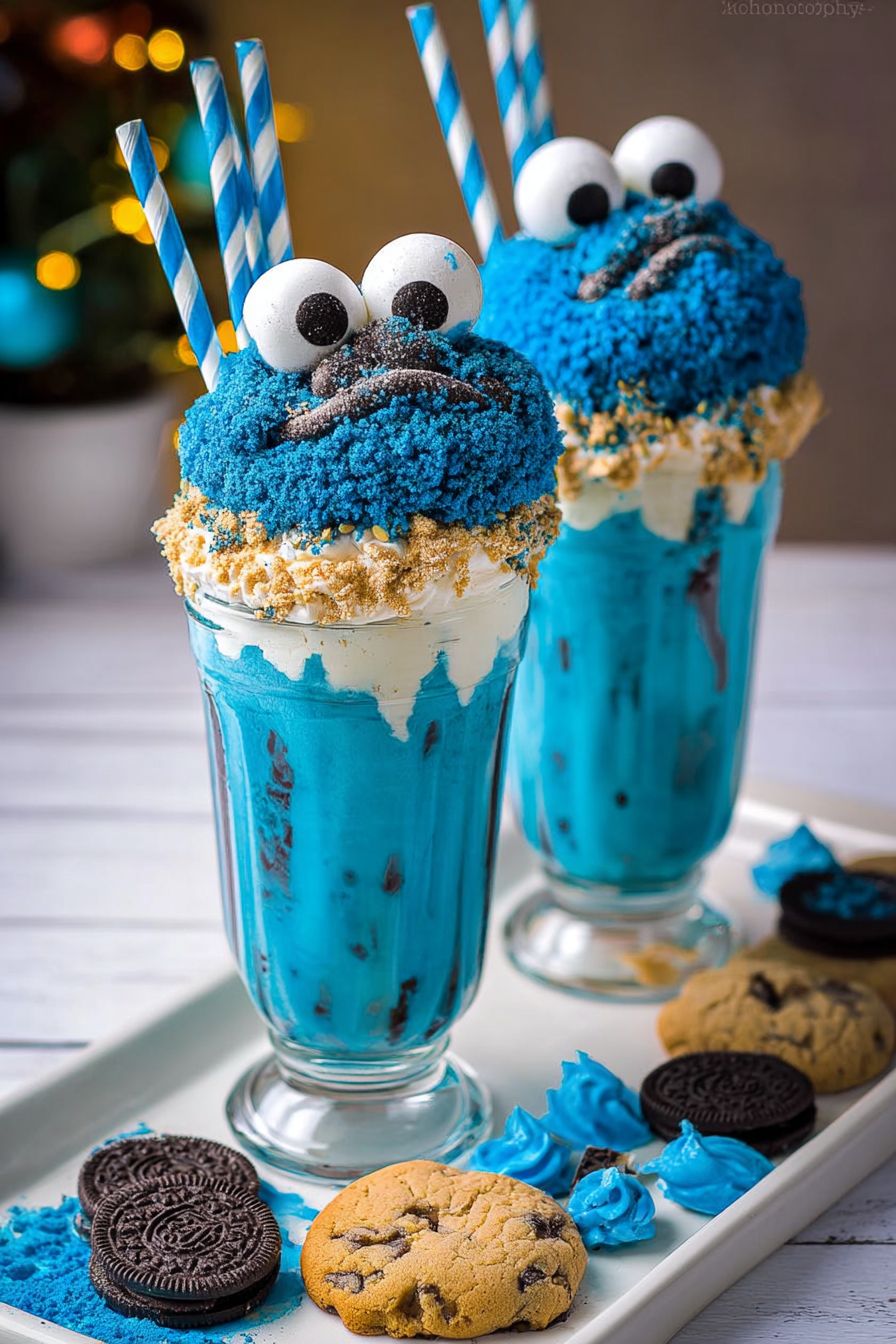 Cookie Monster Freakshakes | FlavorFuture - Easy Dinner Recipes & Quick ...