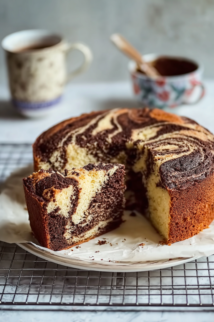 Classic Marble Cake Recipe | Easy & Moist Dessert | FlavorFuture - Easy ...